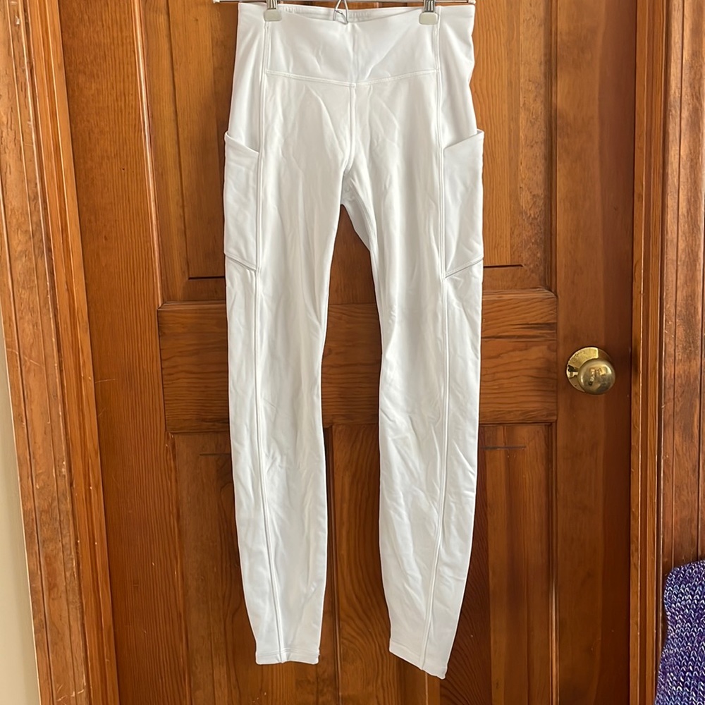 Lululemon White Leggings - Gem